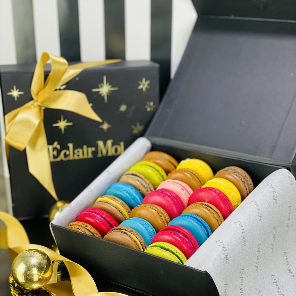 Caixa 21 Macarons Deluxe Preta – Éclair Moi